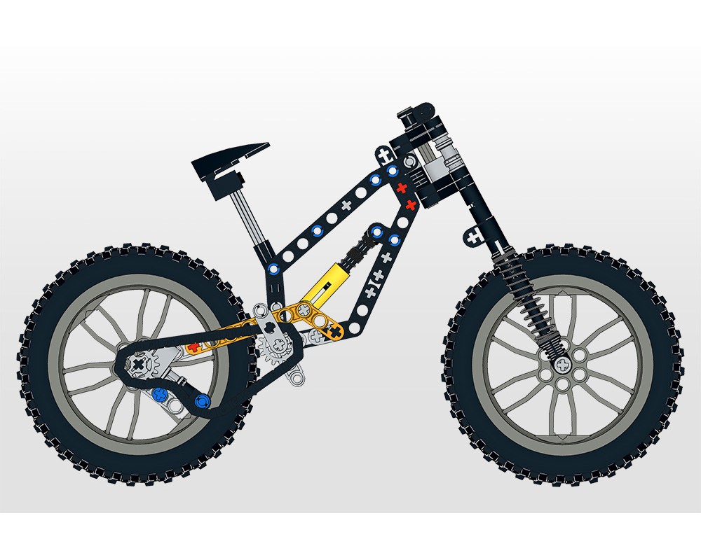 LEGO MOC Downhill Bike 42007 by dirtzone | Rebrickable - Build with LEGO
