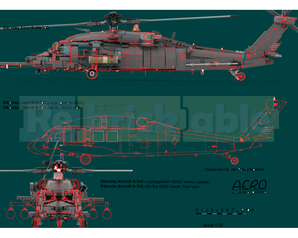 LEGO MOC MH-60L DAP /UH-60L Black Hawk (two version) by Czifi ...