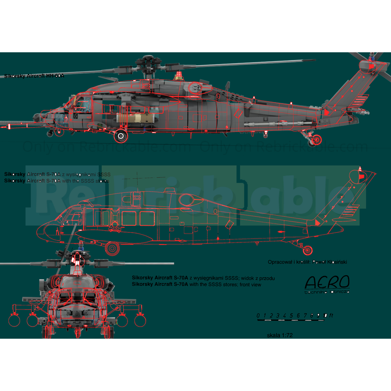 LEGO MOC MH-60L DAP /UH-60L Black Hawk (two version) by Czifi ...