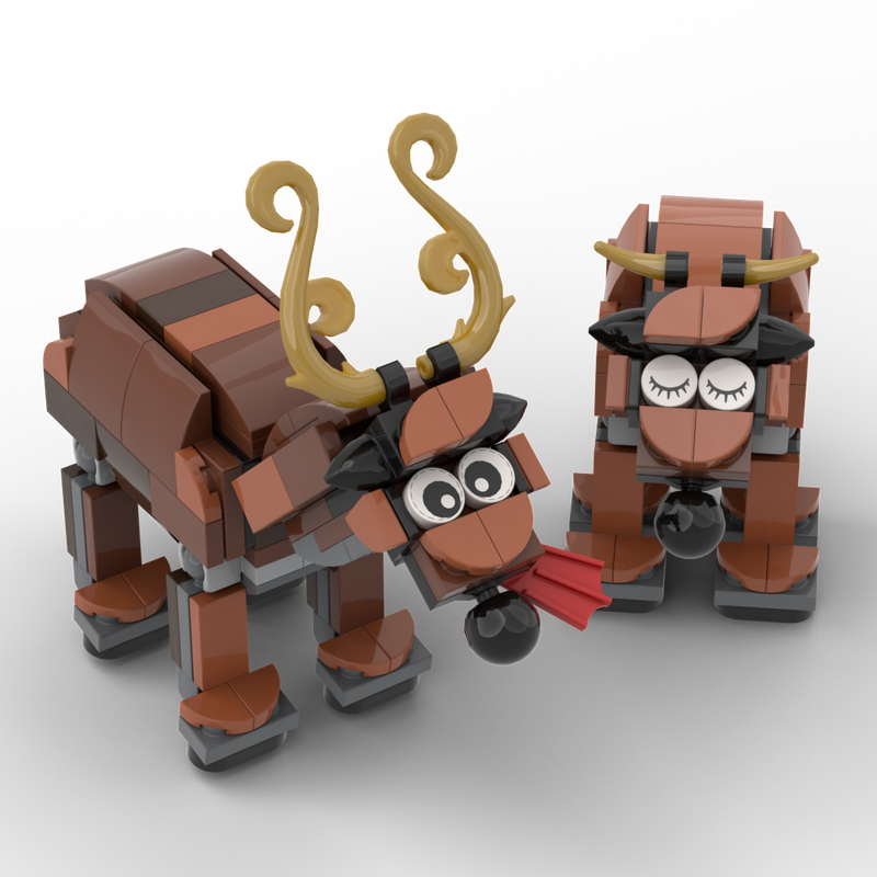 LEGO MOC-96103 Reindeers by Brickjester | Rebrickable - Build with LEGO