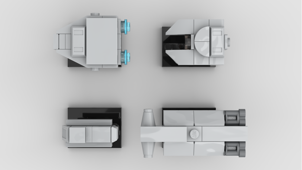LEGO MOC 1:1455 Small Imperial Ships: Guardian-class, Theta-class, VT ...