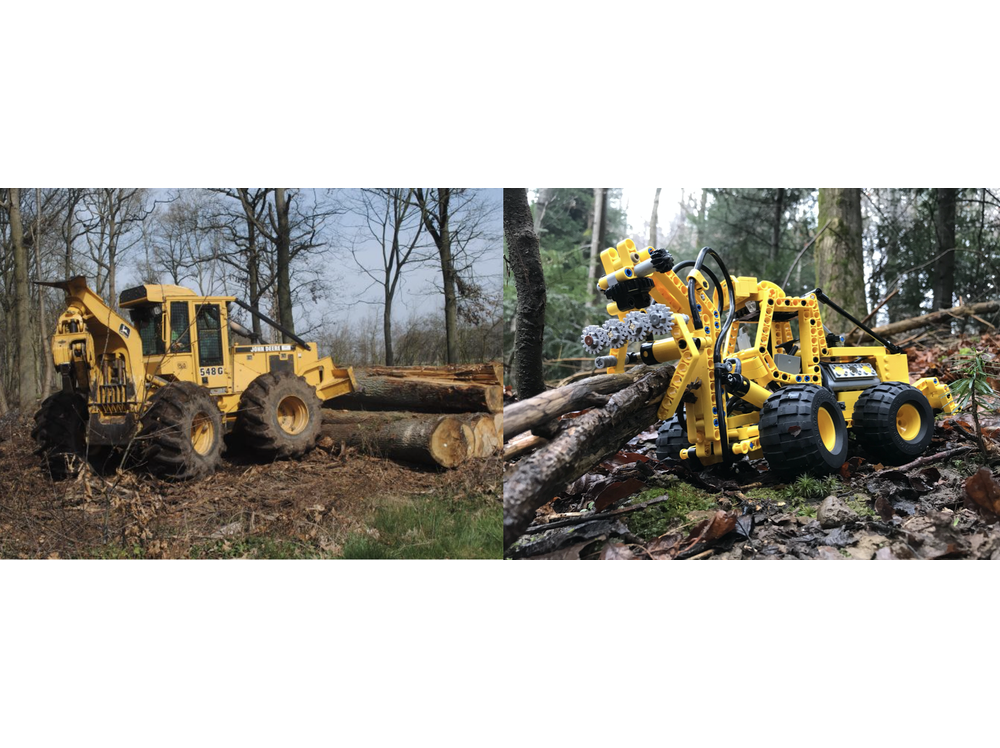 LEGO MOC John Deere 548G Pneumatic Log Skidder by Mani91 | Rebrickable ...