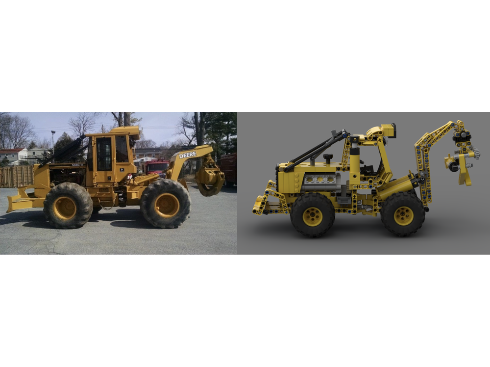 LEGO MOC John Deere 548G Pneumatic Log Skidder by Mani91 | Rebrickable ...