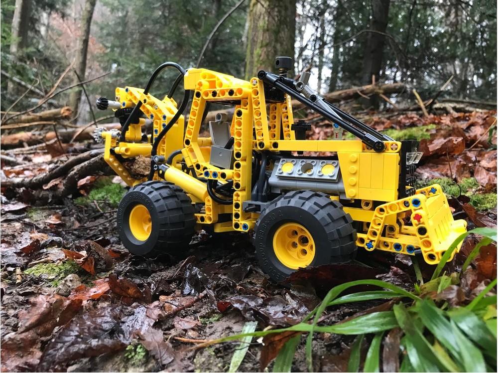 LEGO MOC John Deere 548G Pneumatic Log Skidder by Mani91 | Rebrickable ...