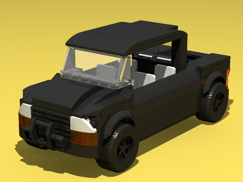 Lego Moc Black Pick Up Truck By The Lego Master Rebrickable Build