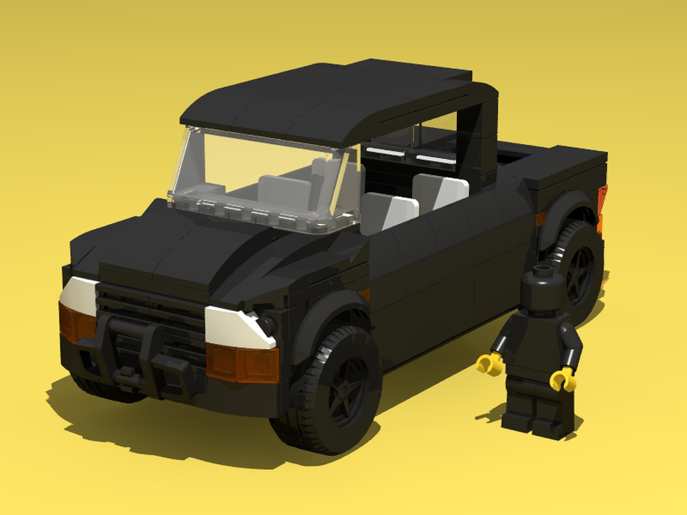 LEGO MOC Black Pick-up Truck by The Lego Master | Rebrickable - Build ...