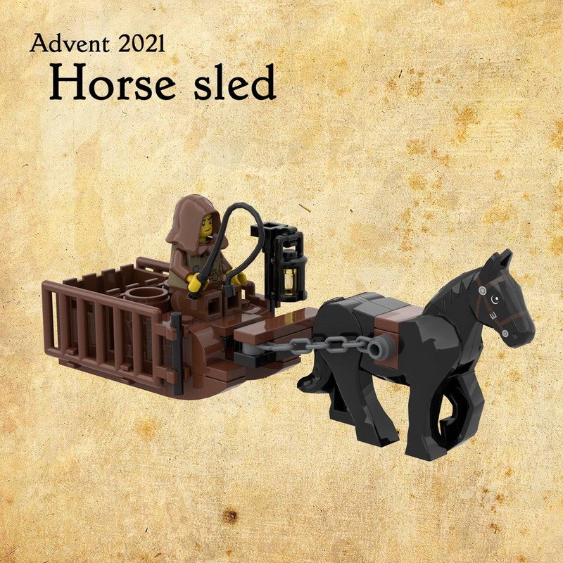 LEGO MOC Horse sled by peter.keith | Rebrickable - Build with LEGO
