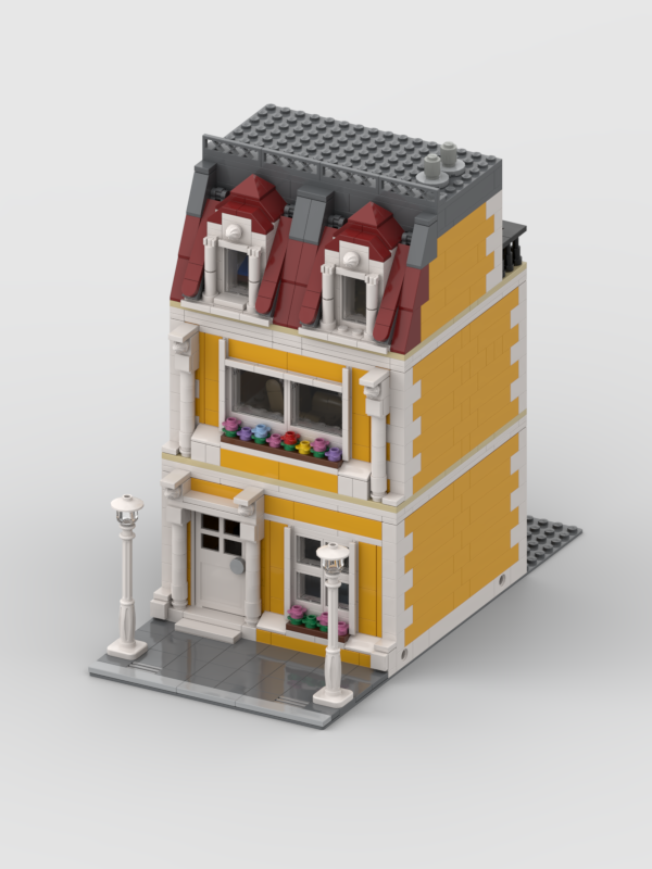Lego Moc Modular Orange House By Fooufii Rebrickable Build With Lego