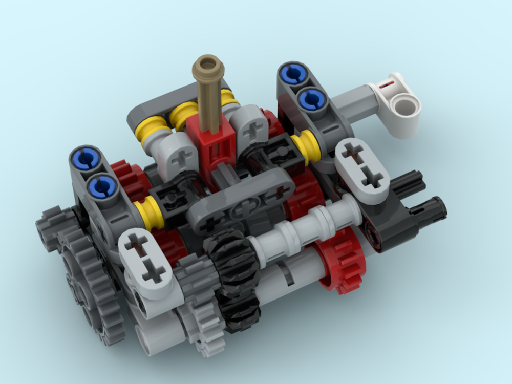 Lego Moc 4 Speed Gearbox By Mclariel Rebrickable Build With Lego