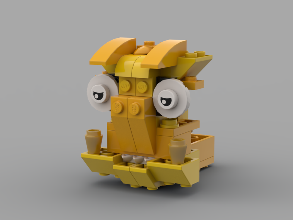 LEGO MOC Yellow Ogre Head (11013 Alternate) by JohanPC | Rebrickable ...