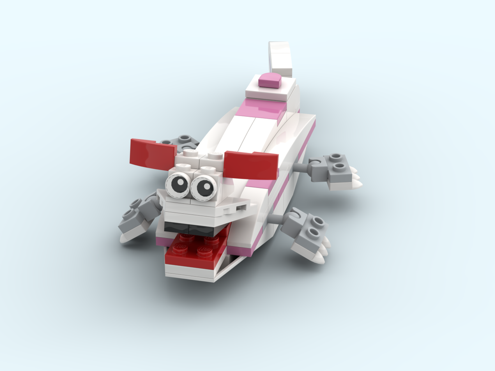 LEGO MOC Derpy Axolotl by Mr_Mr_Martin | Rebrickable - Build with LEGO