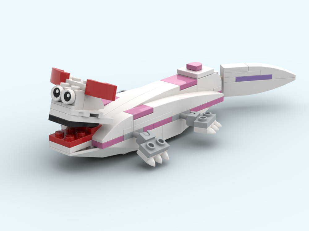 LEGO MOC Derpy Axolotl by Mr_Mr_Martin | Rebrickable - Build with LEGO