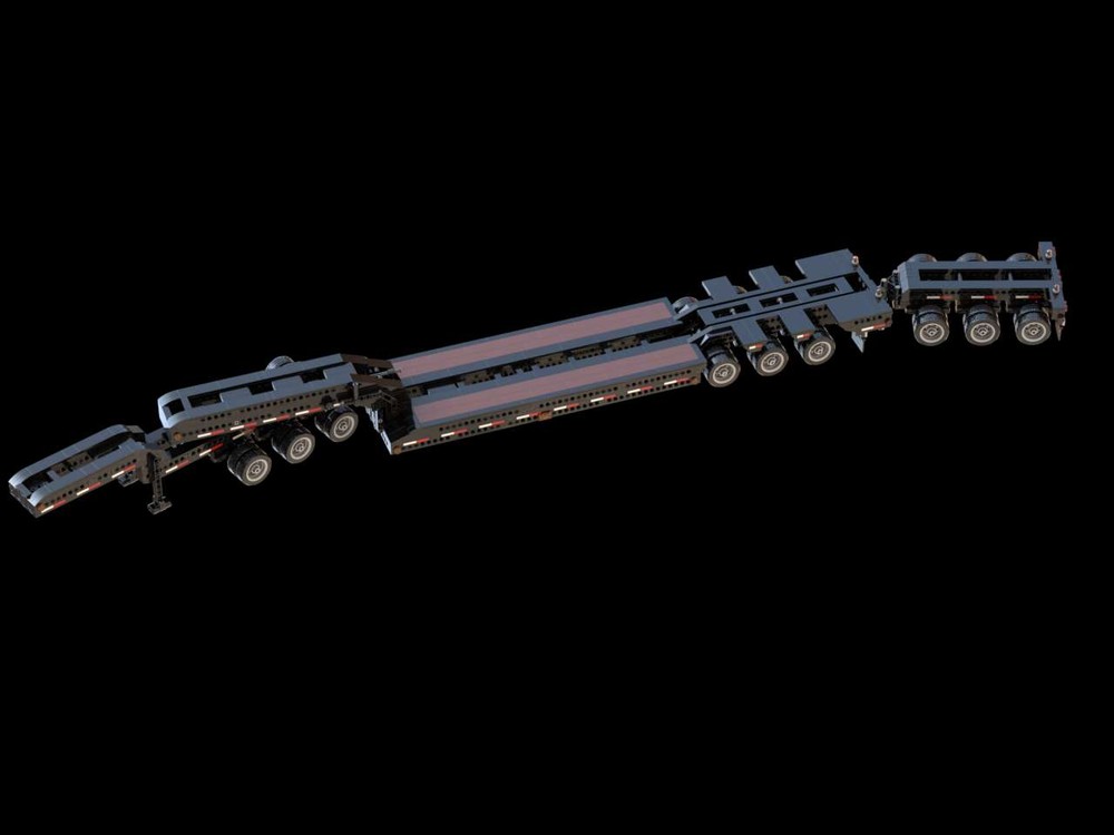 LEGO MOC 13 axle lowboy trailer by Locotone | Rebrickable - Build with LEGO