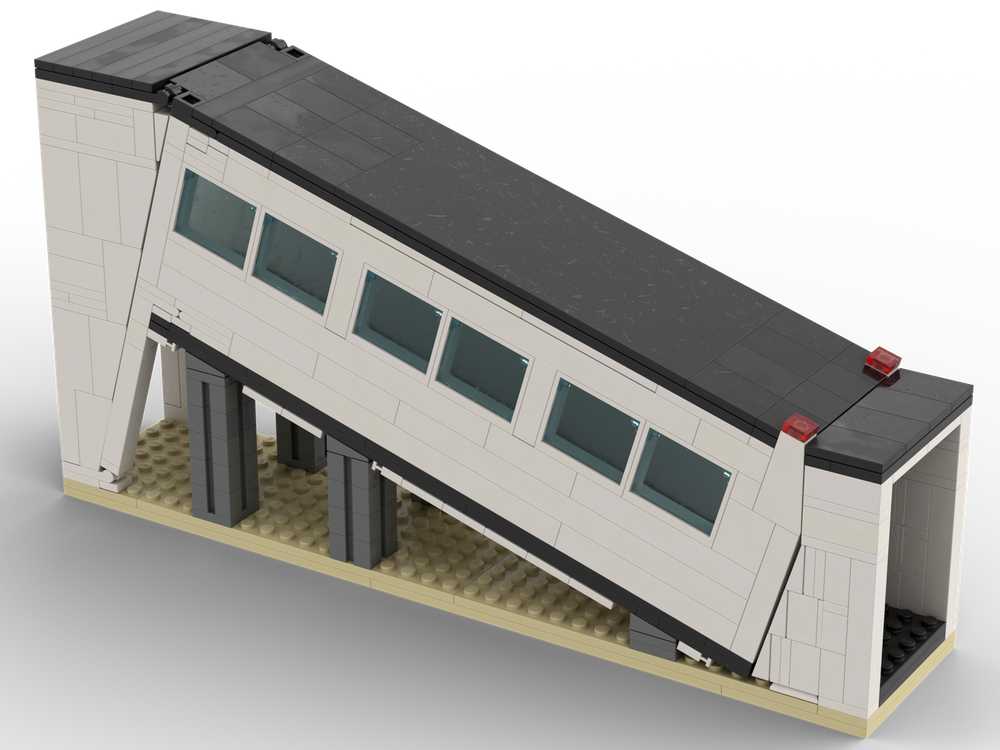 LEGO MOC Access Ramp, [Technique] : Connection SNOT 180°+ Angle 18° by ...