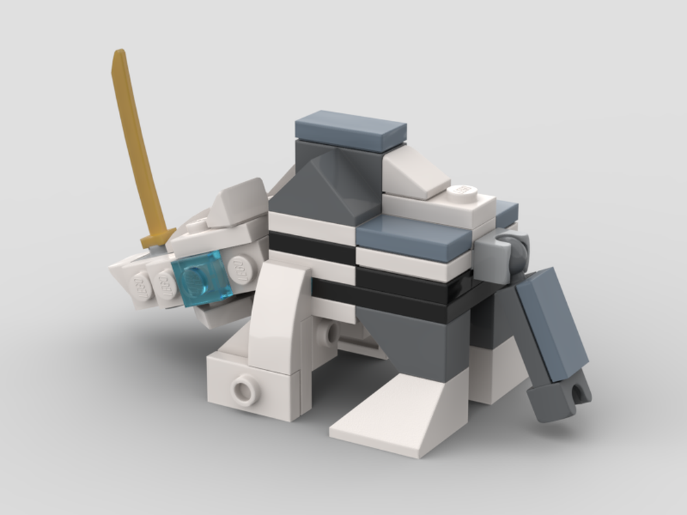 LEGO MOC 30591 Woolly Rhinoceros by PocMoc | Rebrickable - Build with LEGO