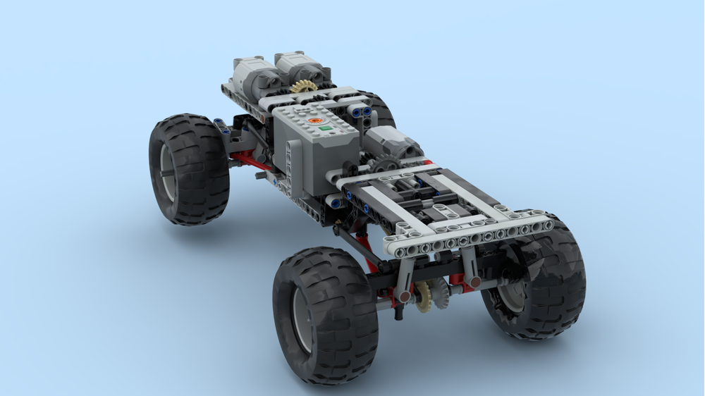 LEGO MOC Simple lego technic trial chassis 4x4 by Gear mast ...