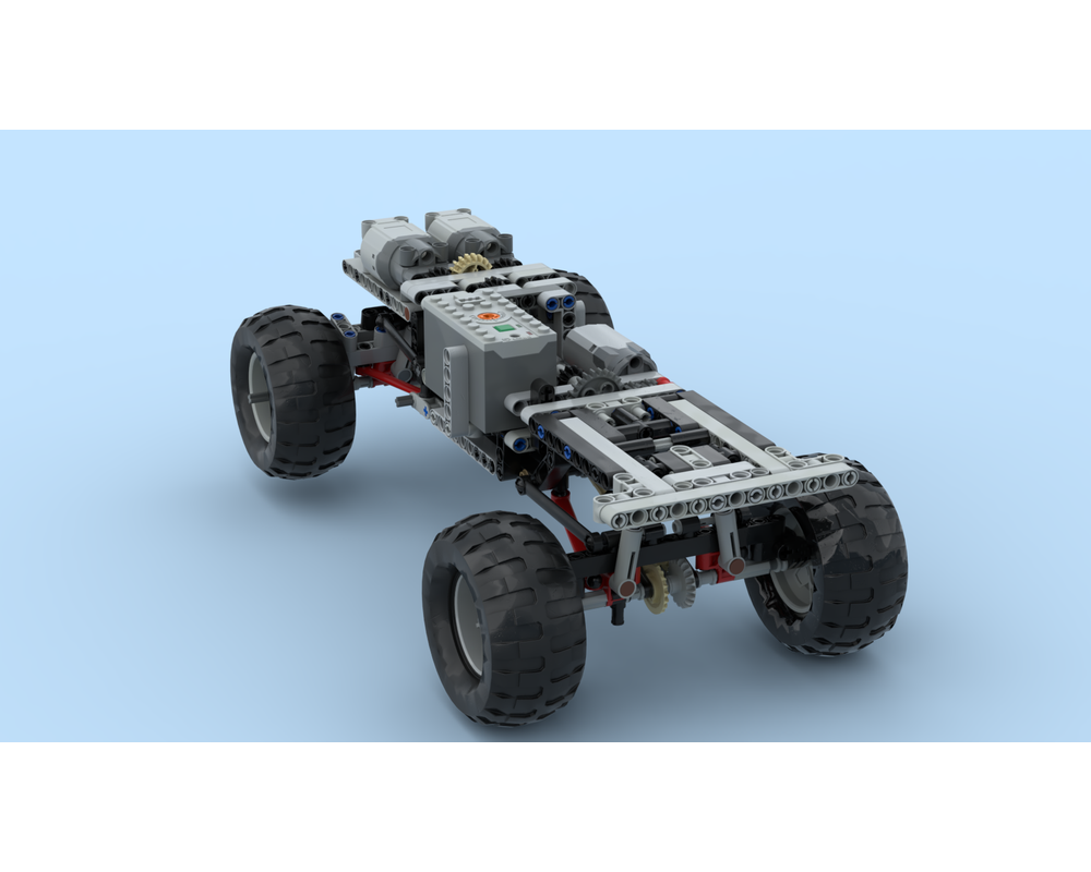 LEGO MOC Simple lego technic trial chassis 4x4 by Gear mast ...
