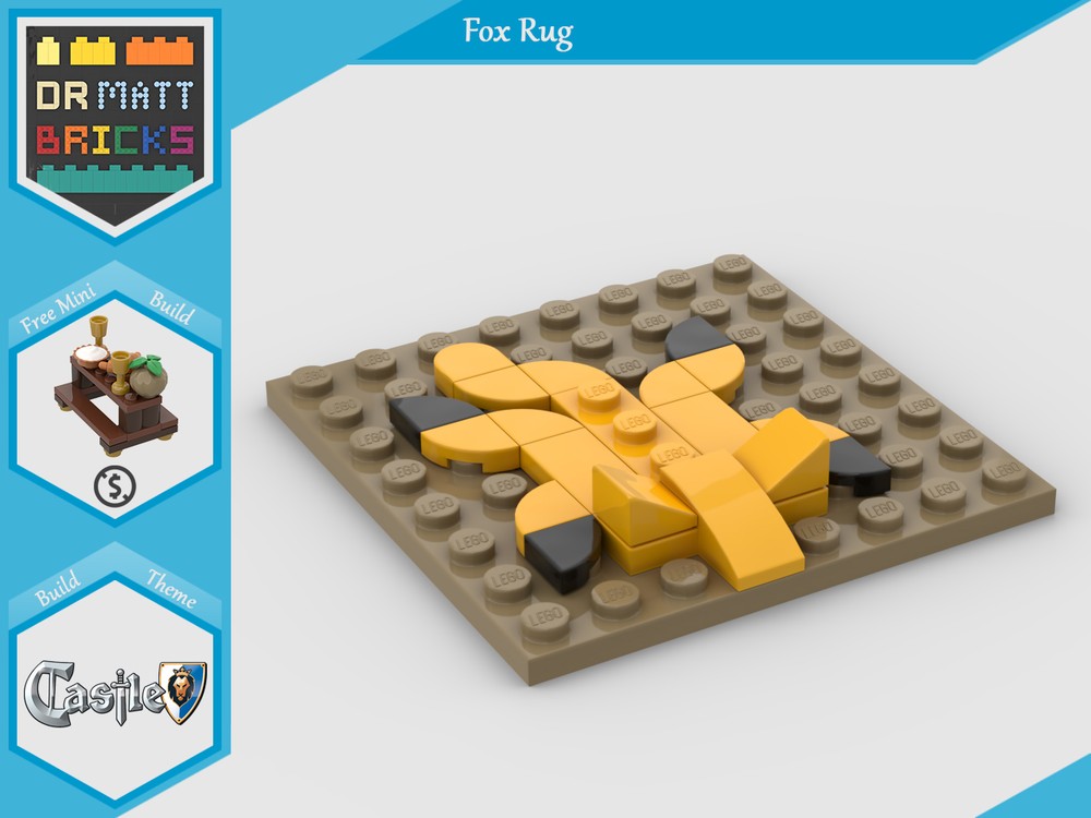 LEGO MOC Fox Rug by DrMattBricks | Rebrickable - Build with LEGO