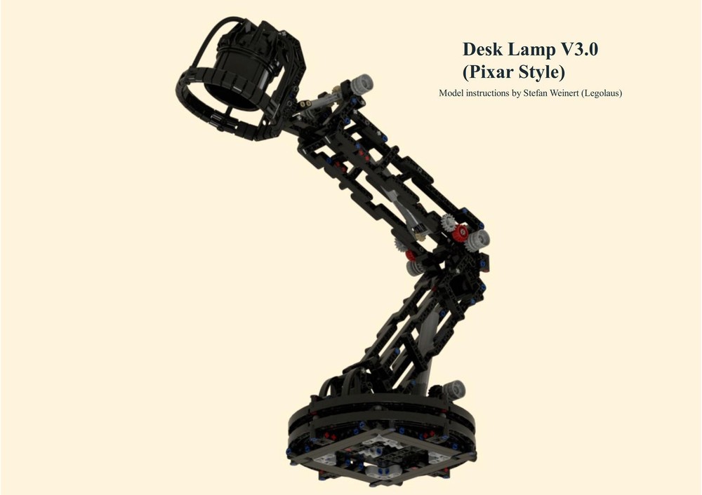 LEGO MOC Desk Lamp (V3.0) by legolaus | Rebrickable - Build with LEGO