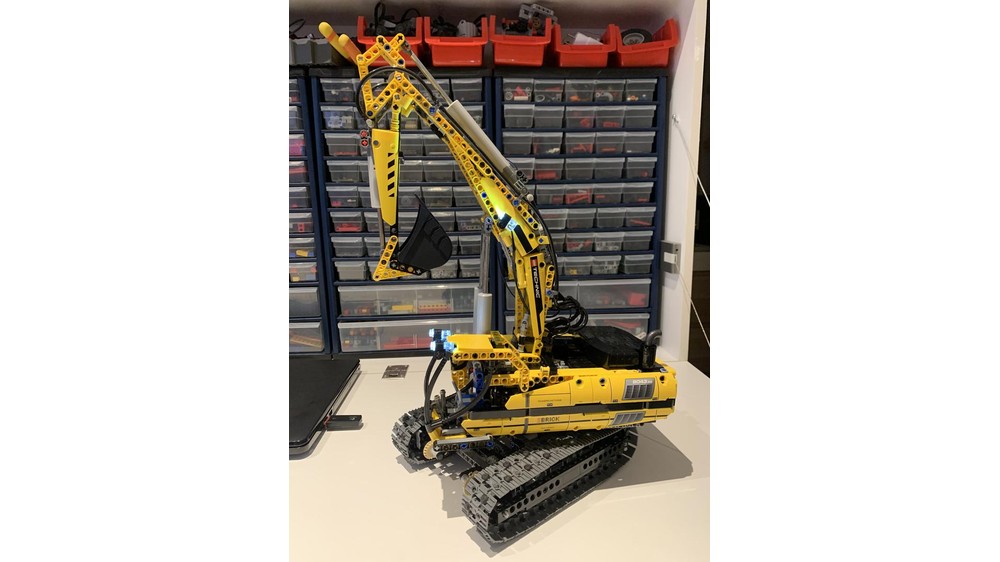 LEGO MOC Ultimate 8043 excavator boom arm modification by ...