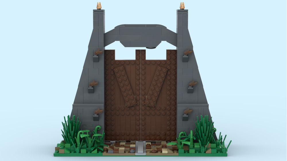 LEGO MOC jurassic park park gate by Legolodon | Rebrickable - Build ...