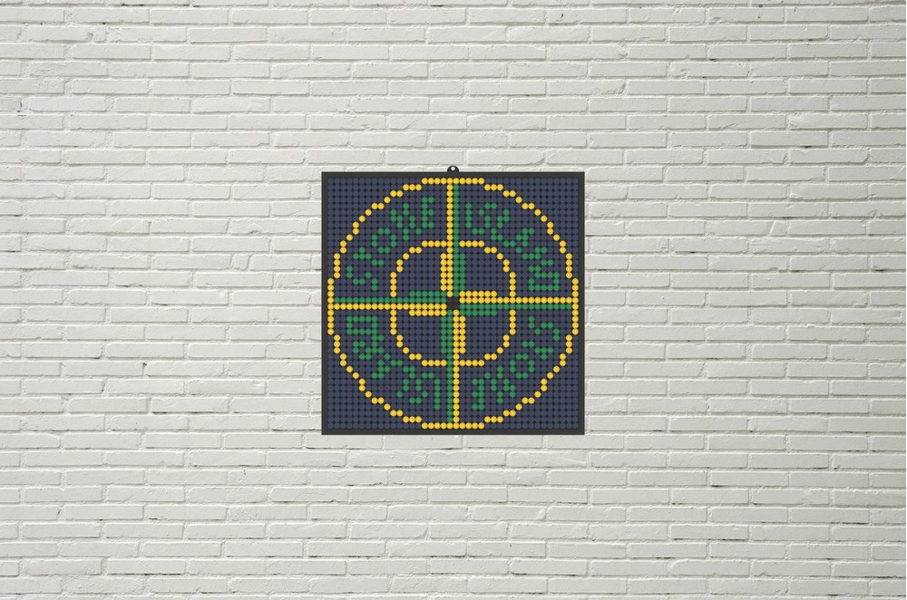 LEGO MOC Mosaic - Stone Island LOGO - LEGO Art by Firemodels ...