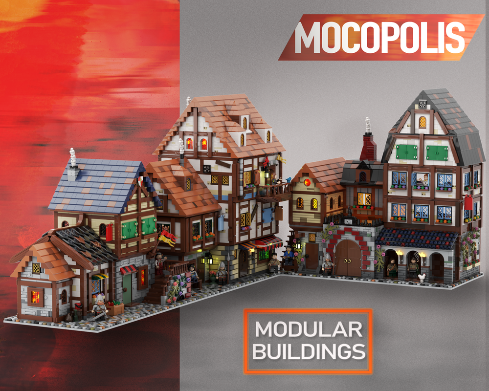 LEGO MOC MODULAR MEDIEVAL FRENCH BUNDLE by MOCOPOLIS | Rebrickable ...