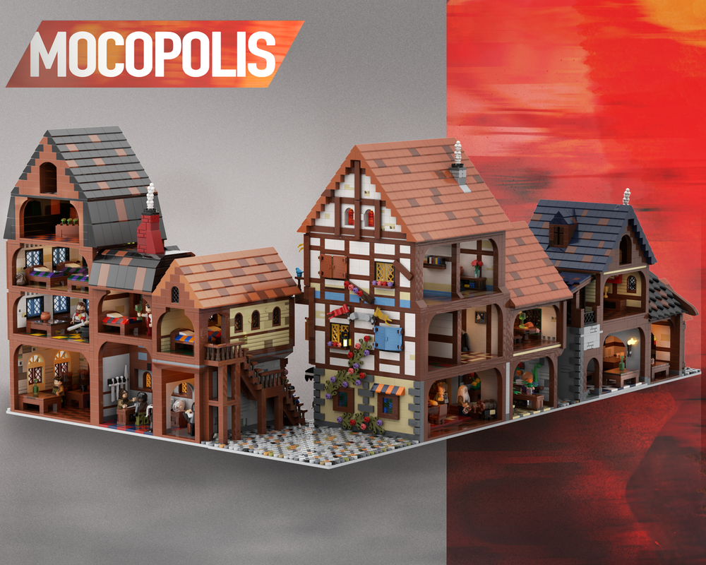 LEGO MOC MODULAR MEDIEVAL FRENCH BUNDLE by MOCOPOLIS | Rebrickable ...