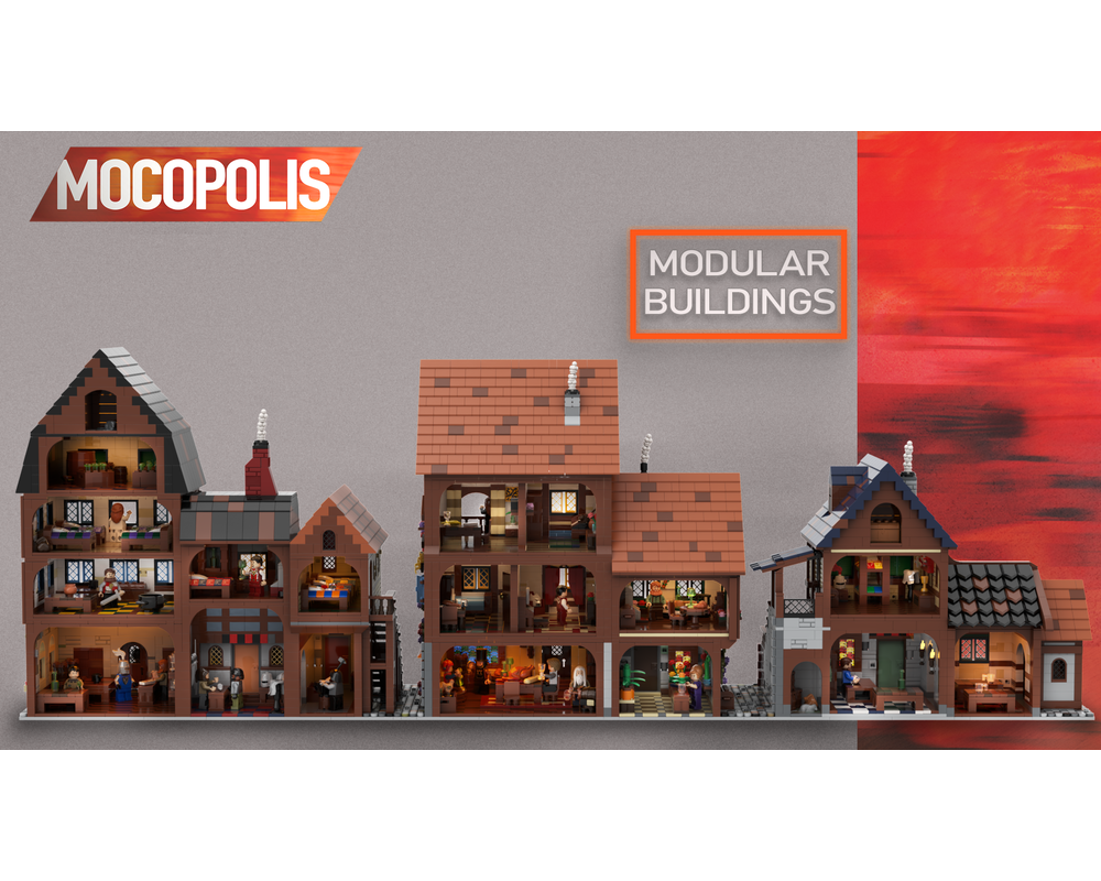 LEGO MOC MODULAR MEDIEVAL FRENCH BUNDLE by MOCOPOLIS | Rebrickable ...