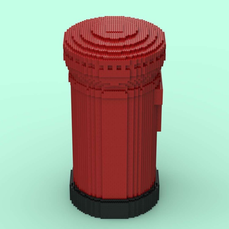 LEGO MOC Post Box by otterbournelego | Rebrickable - Build with LEGO