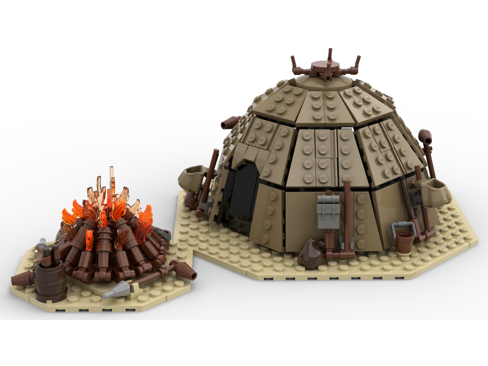 LEGO MOC Tusken Raider Urtya Tent - Campfire/ Village on Tatooine by ...