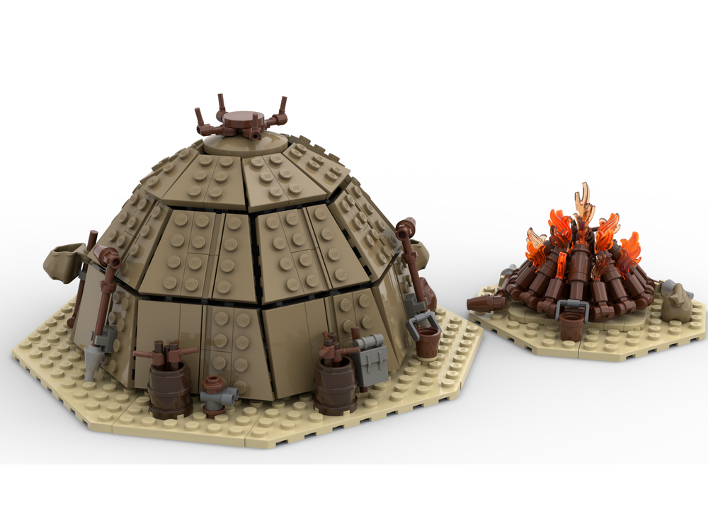 LEGO MOC Tusken Raider Urtya Tent - Campfire/ Village on Tatooine by ...