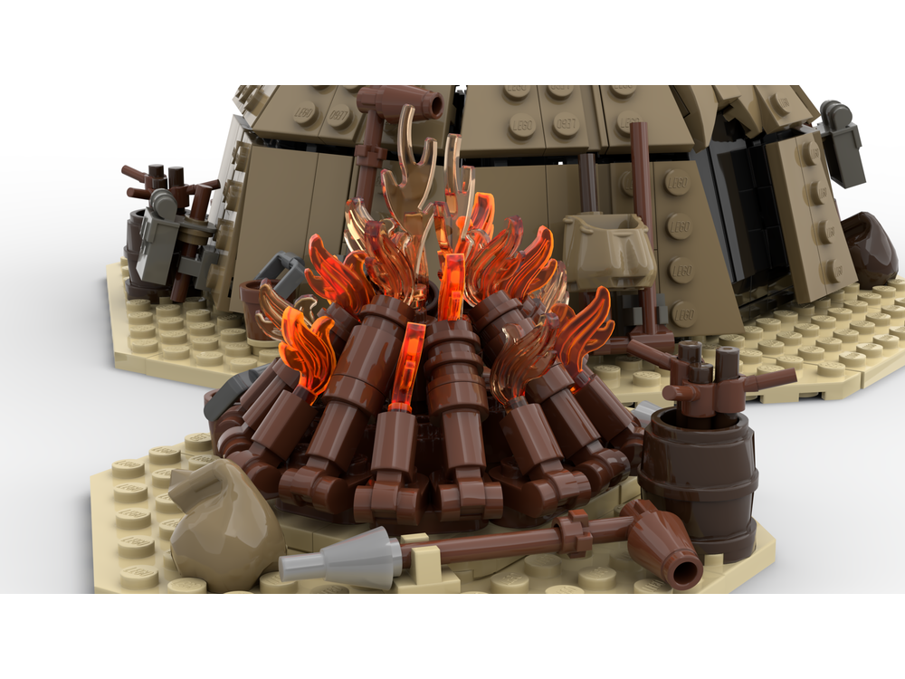 LEGO MOC Tusken Raider Urtya Tent - Campfire/ Village on Tatooine by ...