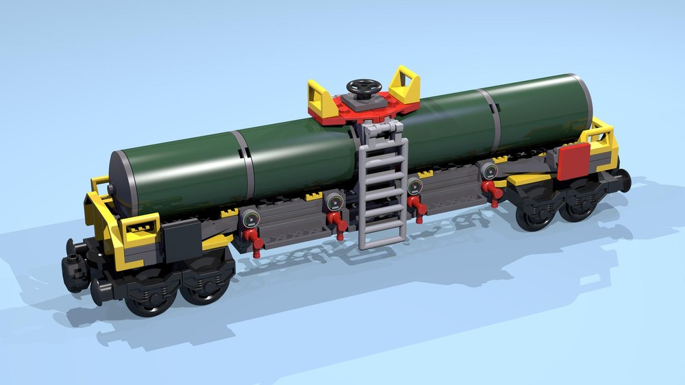 LEGO MOC 8-Wheel Acid Tanker (long, dark green) by Echaton ...