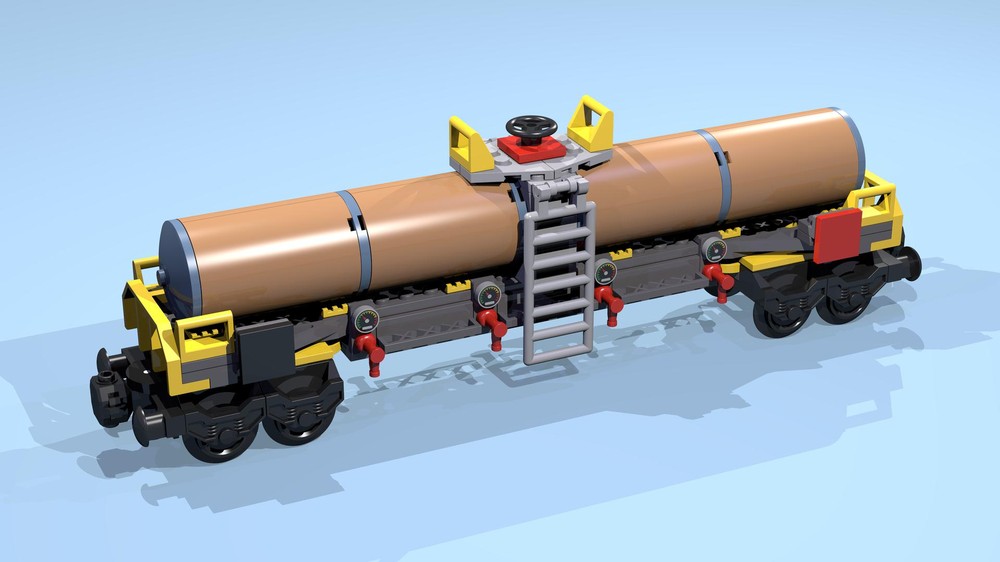 LEGO MOC 8-Wheel Acid Tanker (long, med. dark flesh) by Echaton ...