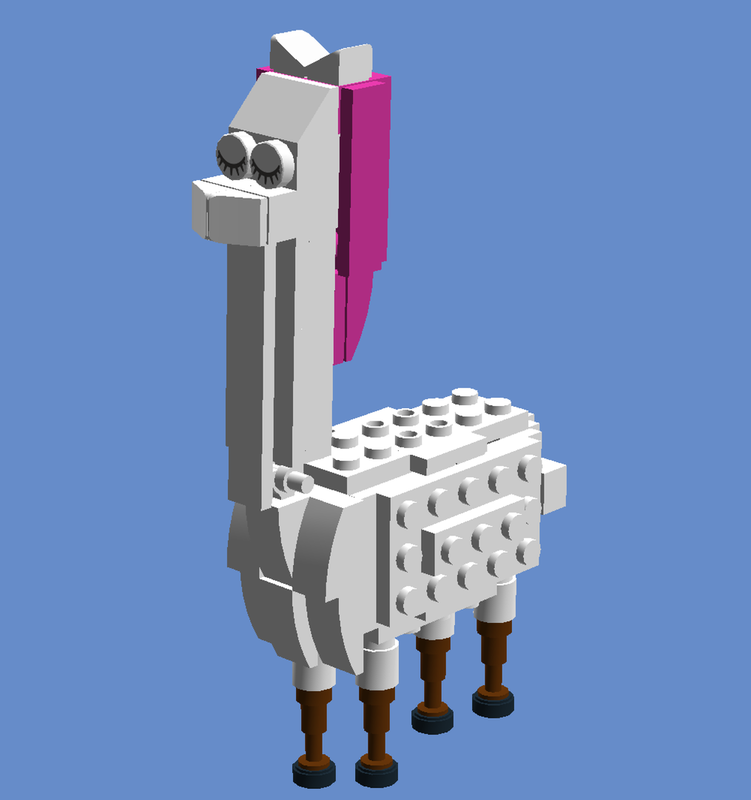 LEGO MOC Party Llama by MHVbrix | Rebrickable - Build with LEGO