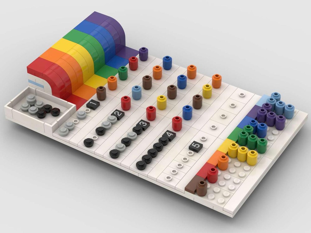 LEGO MOC GUESS COLORS (QUICK VERSION) by uminuo | Rebrickable - Build ...
