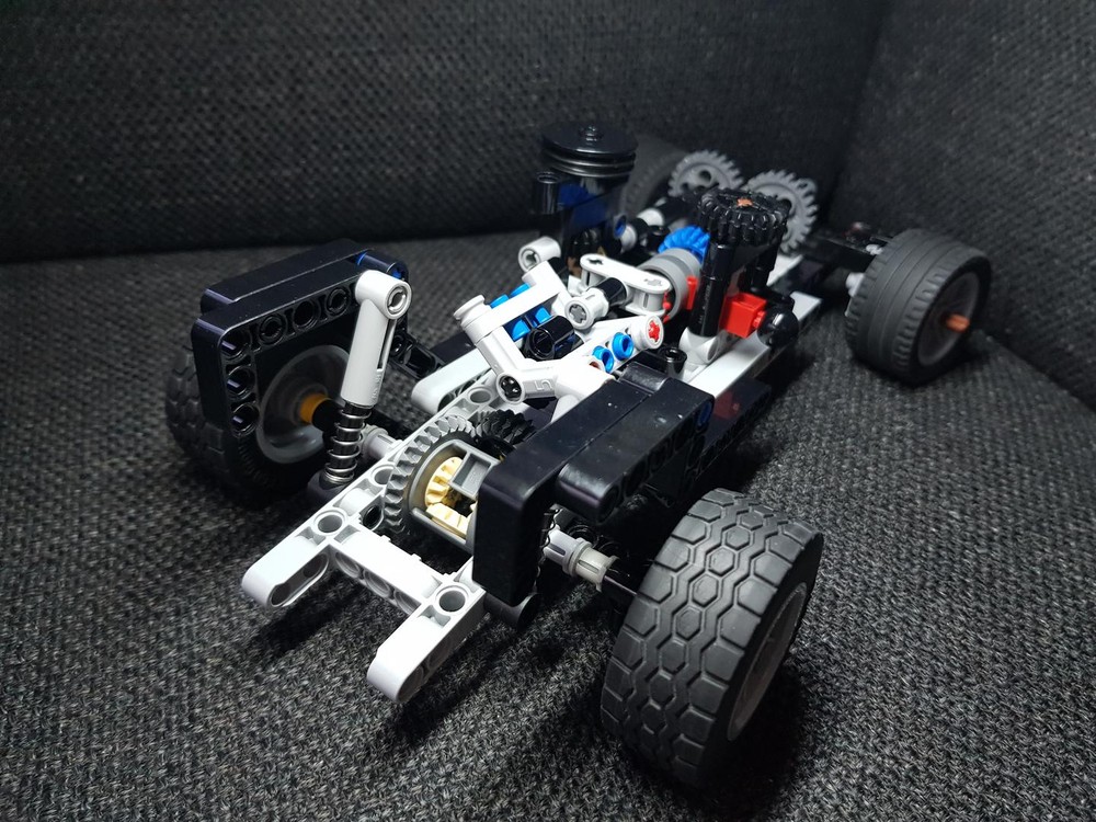 LEGO MOC chassis rear engine+ suspension mod by DKbricks | Rebrickable ...