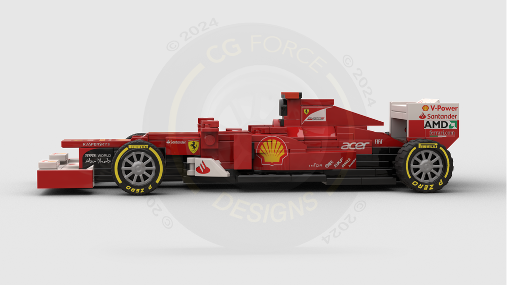LEGO MOC F1 Ferrari F2012 by CGForceDesigns | Rebrickable - Build with LEGO