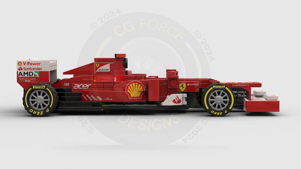 LEGO MOC F1 Ferrari F2012 by CGForceDesigns | Rebrickable - Build with LEGO