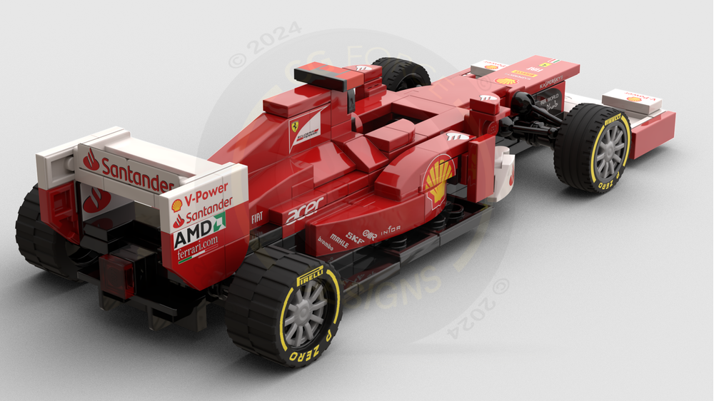 LEGO MOC F1 Ferrari F2012 by CGForceDesigns | Rebrickable - Build with LEGO