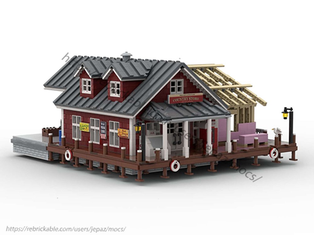 LEGO MOC Breakwater Pass Country Store by jepaz | Rebrickable - Build ...