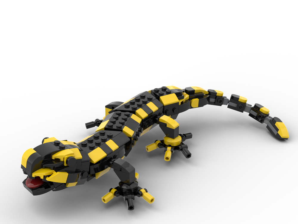 Lego Moc Fire Salamander By Brickjester Rebrickable Build With Lego