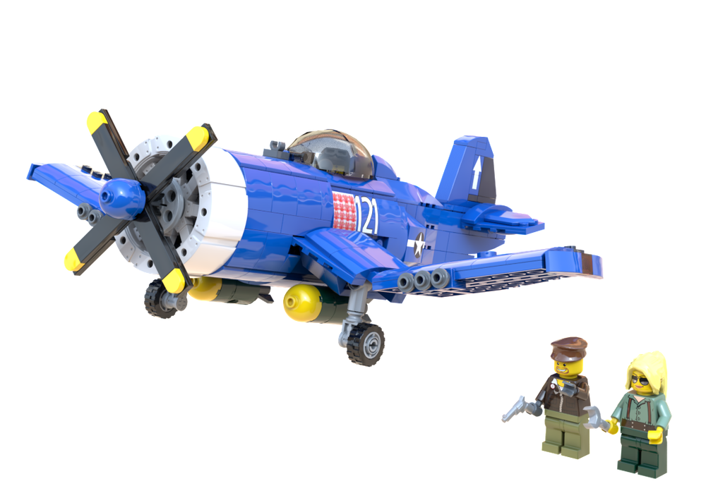 LEGO MOC Vought F4U Corsair - All Blue - U.S. Navy/Marines (V2.0) by ...