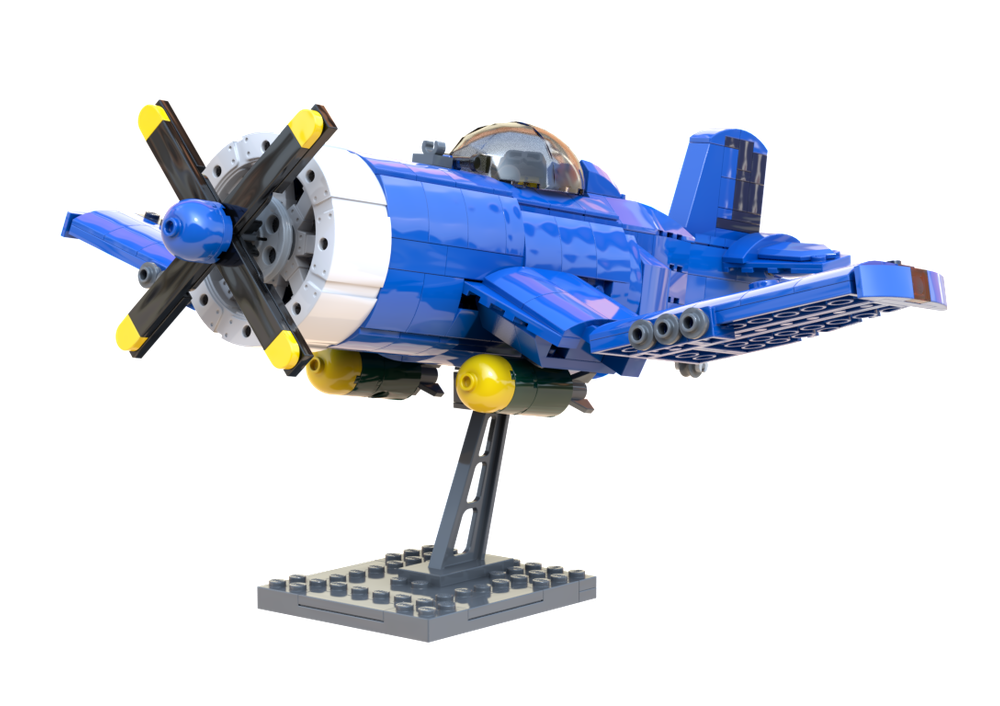 LEGO MOC Vought F4U Corsair - All Blue - U.S. Navy/Marines (V2.0) by ...