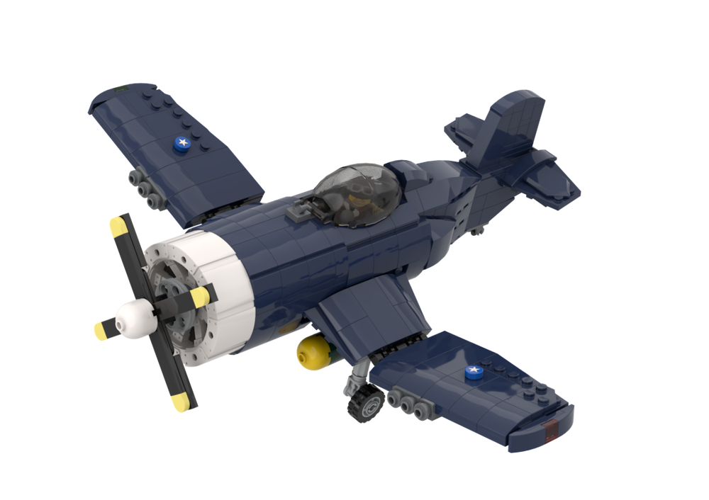 LEGO MOC Vought F4U Corsair - All Blue - U.S. Navy/Marines (V2.0) by ...