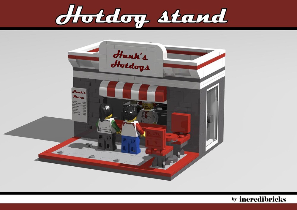 LEGO MOC-97346 Hotdog Stand by Incredibricks | Rebrickable - Build with ...