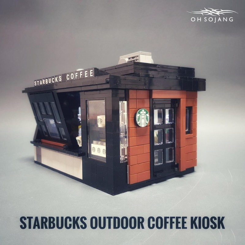 LEGO MOC Starbucks outdoor kiosk by ohsojang | Rebrickable - Build with ...