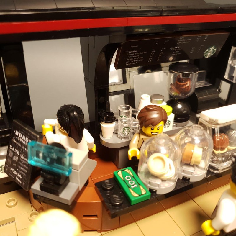 LEGO MOC Starbucks outdoor kiosk by ohsojang | Rebrickable - Build with ...