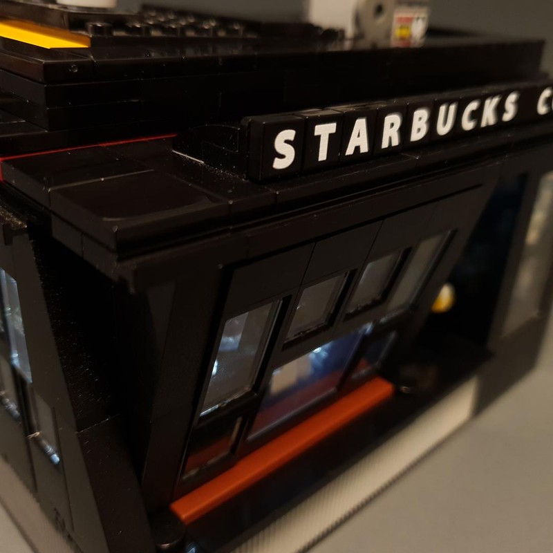 LEGO MOC Starbucks outdoor kiosk by ohsojang | Rebrickable - Build with ...